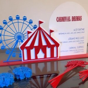 Carnival Circus Acrylic Bar Sign - Etsy