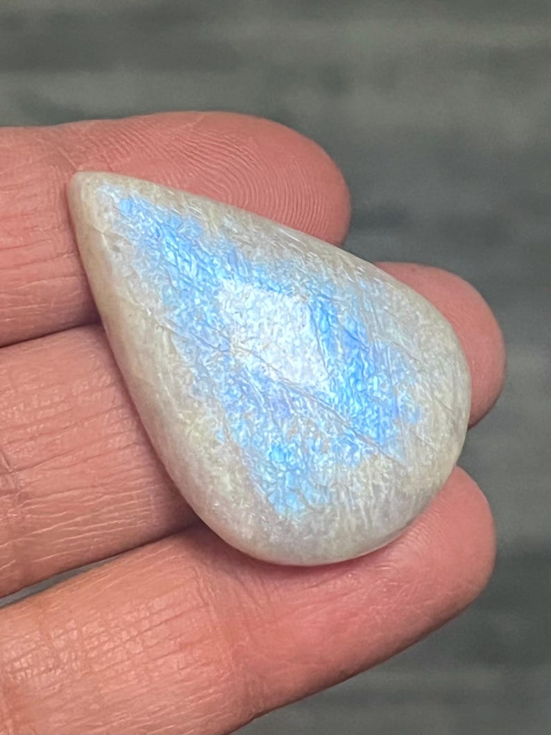 African Moonstone Teardrop Cabochon 37x25mm 50.8ct ~ Fast, FREE U.S ...
