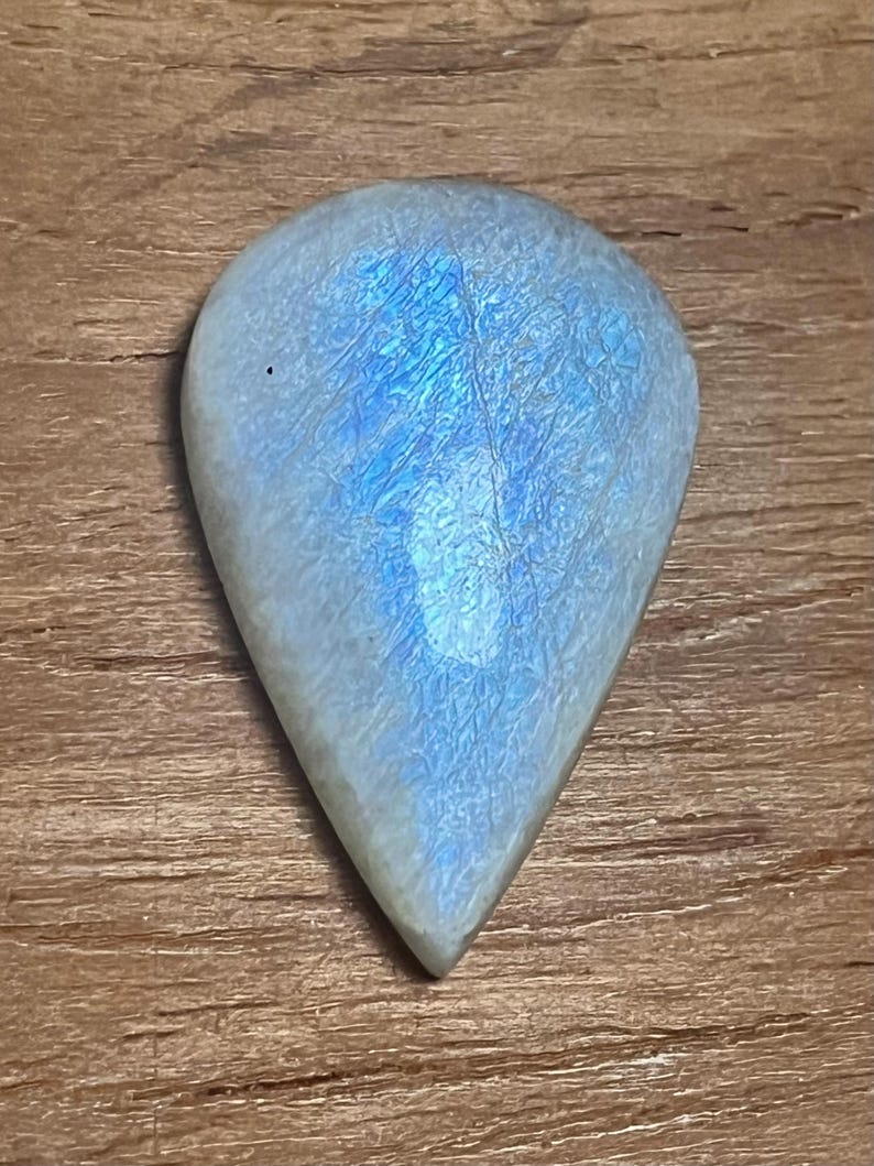 African Moonstone Teardrop Cabochon 37x25mm 50.8ct ~ Fast, FREE U.S ...