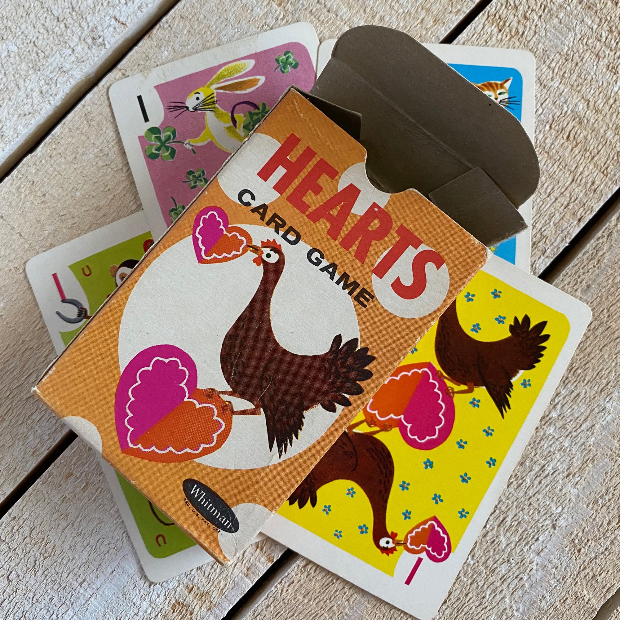 Vintage Hearts Card Game - Etsy