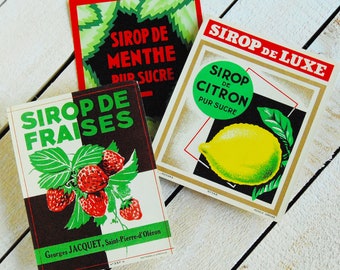 Vintage French / Paris Labels stickers 9 Images - Etsy