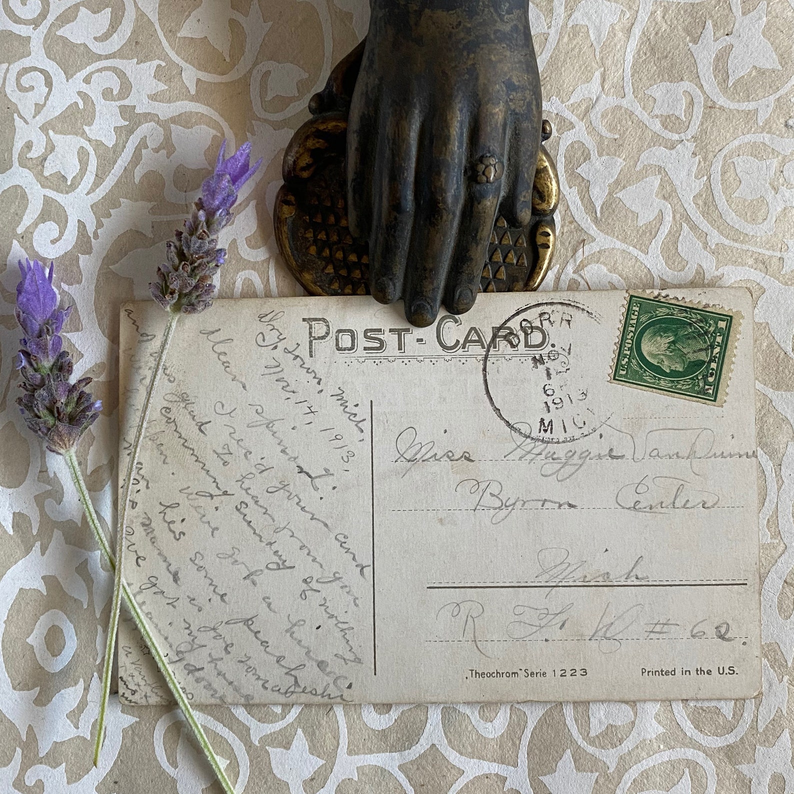 Vintage Telegram Postcard - Etsy