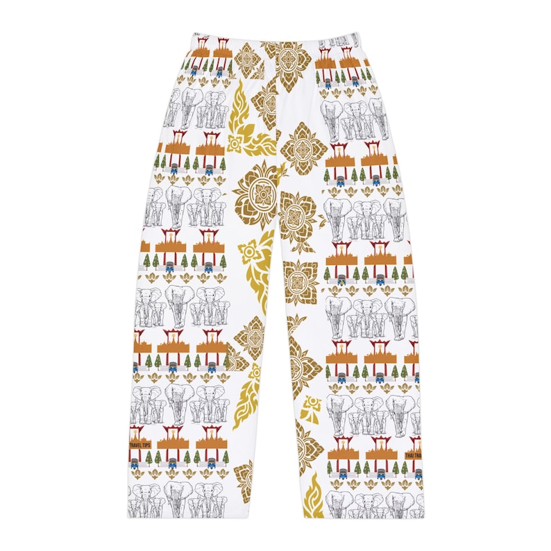 Thailand Inspired Elephant Pants - the Giant Swing and Tuktuk Design ...