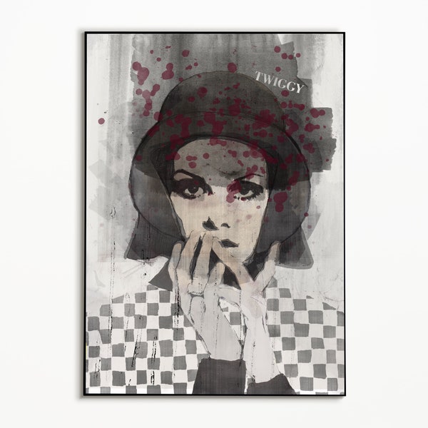 Twiggy Poster - Etsy