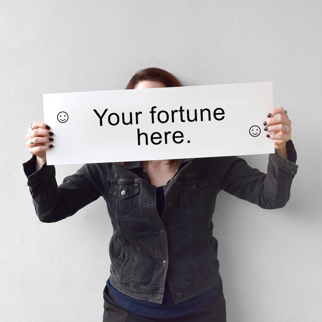 Personalized Giant Fortune Cookie Print – Funny Custom Wall Art ...