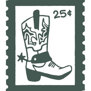 Cowboy Boot Stamp Design – Western Shirt Design – Retro Country Digital ...