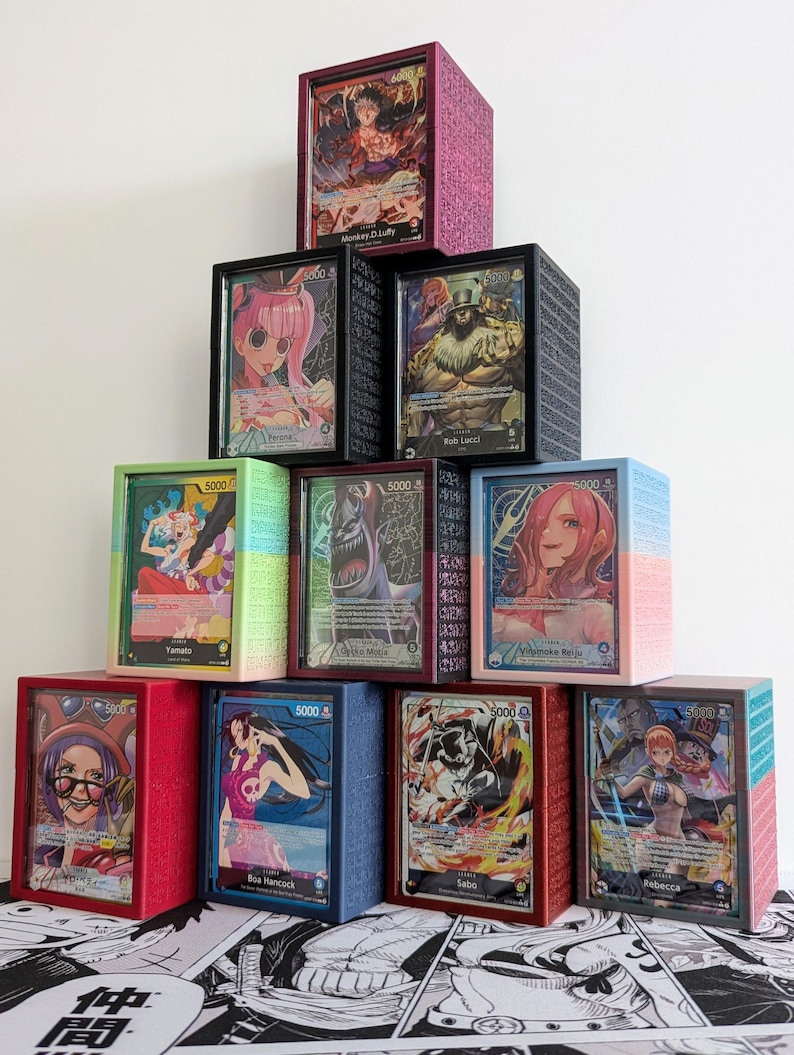 Coffret de rangement magnétique One Piece TCG Ponéglyphe - Etsy France