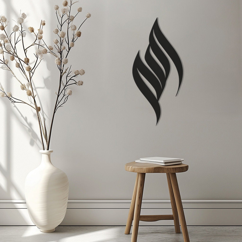 Allah Written Metal Wall Art, Arabic Calligraphy Decor, Muslim Home ...