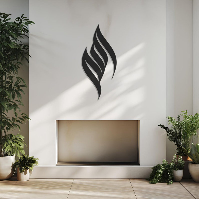 Allah Written Metal Wall Art, Arabic Calligraphy Decor, Muslim Home ...