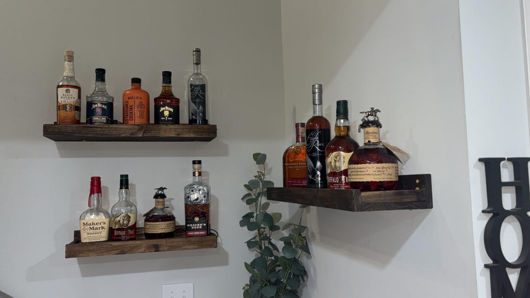 Whiskey Display Shelf - Etsy