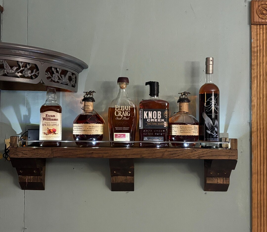 Whiskey Display Shelf - Etsy