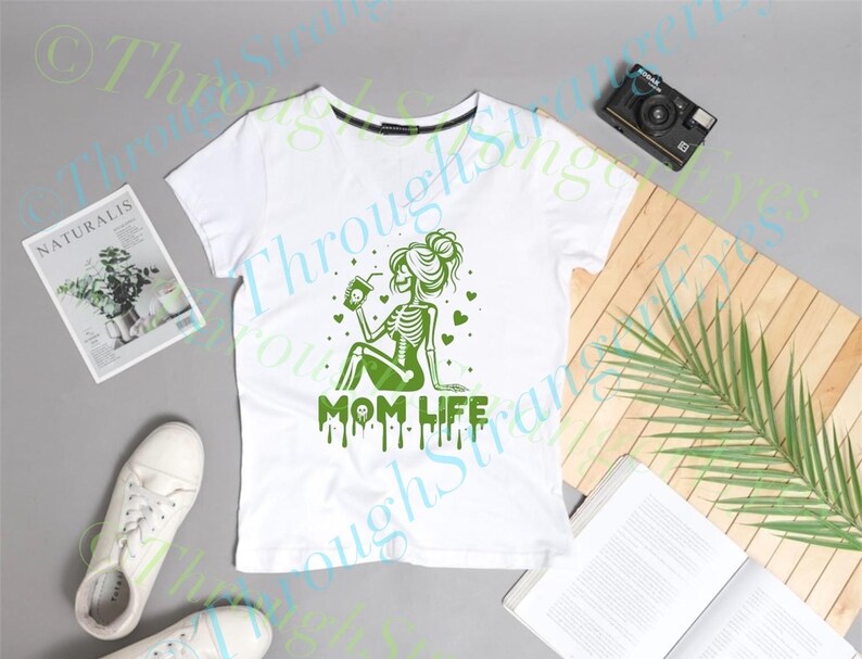 Ten 10 Mom Life Svg Png Bundle Layered Black and White Trippy Goth Punk ...