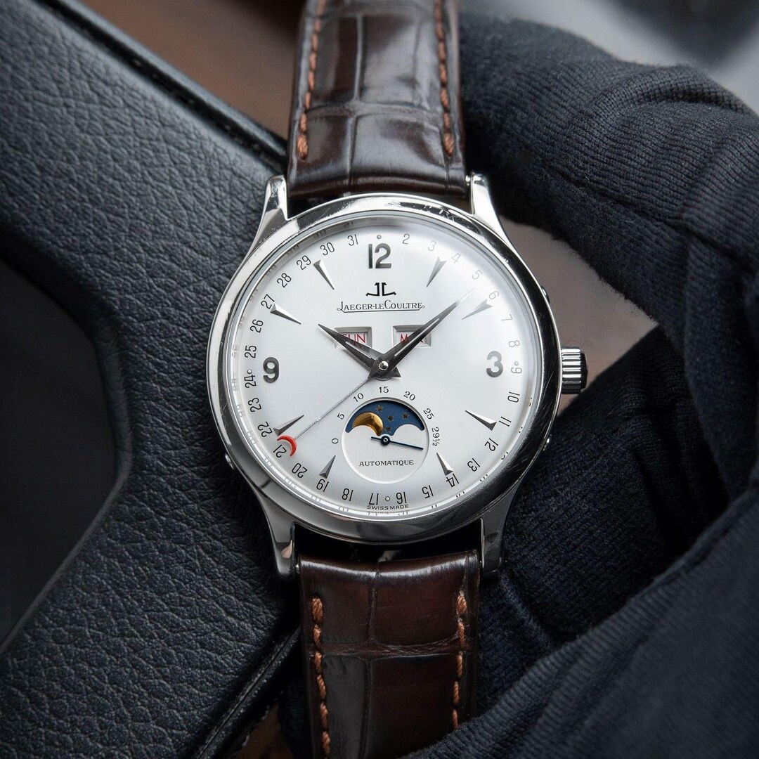 Jaeger-lecoultre Master Control Moon Phase Calendar Automatic Silver - Etsy