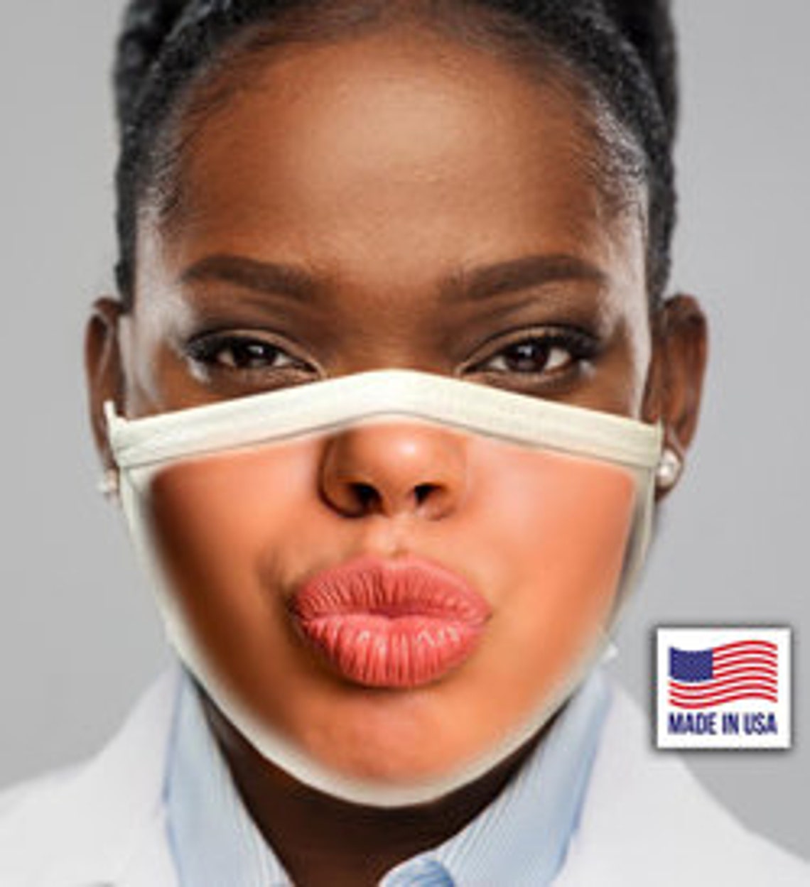 Funny Face Mask Cover Lipstick Kiss for Women Washable Face | Etsy