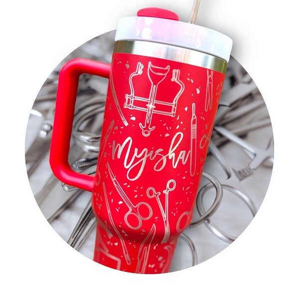 Personalized Scrub Tech Tumbler - Etsy