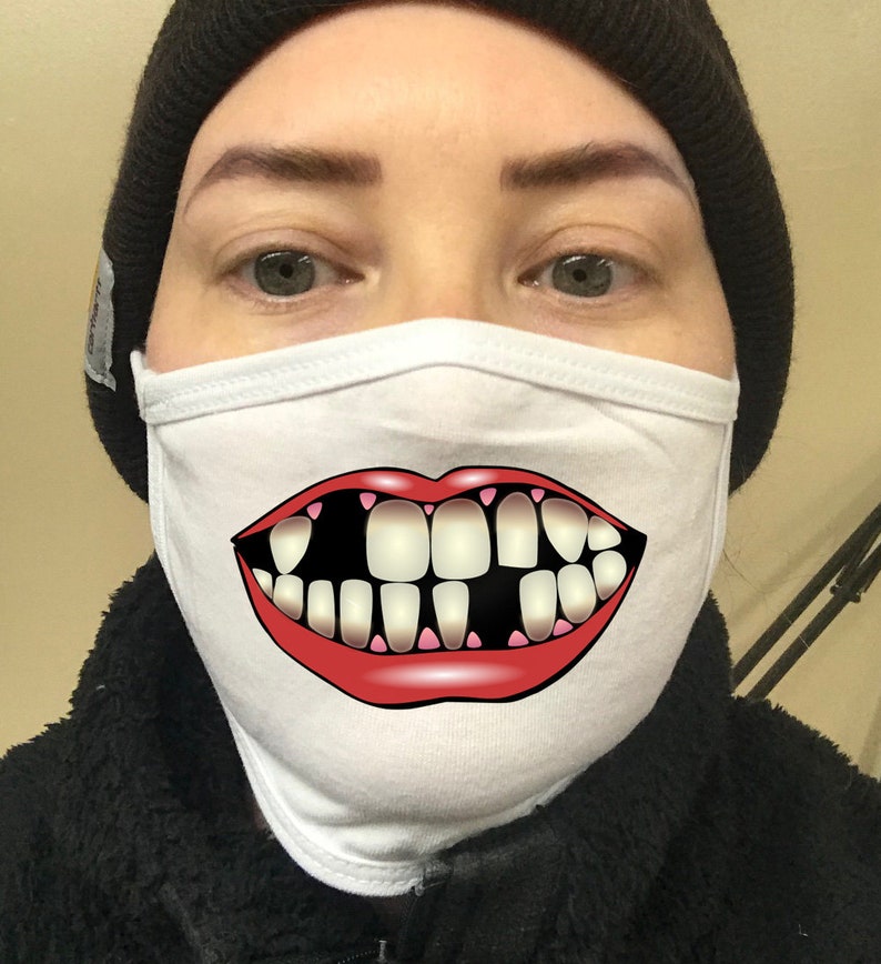 Funny Smile Face Mask Cover Reusable Face Mask Dust Mask | Etsy