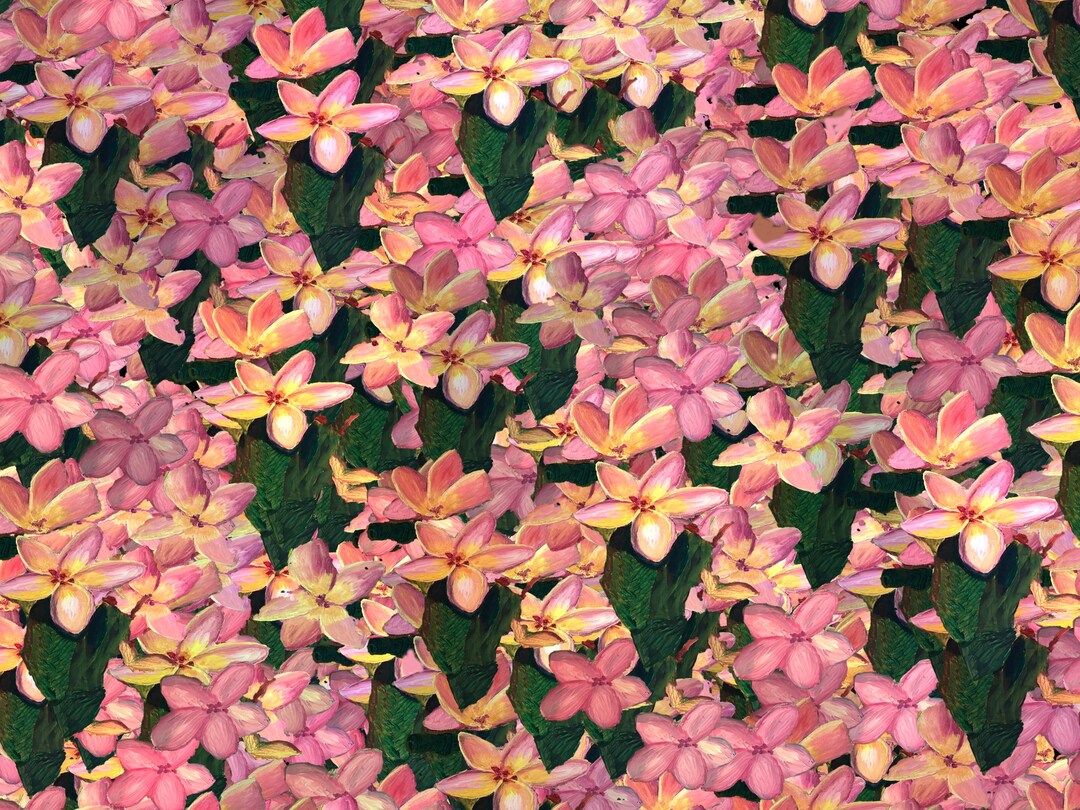 Floral Print: Abstract Scattered Flowers Wallpaper (digital Download ...