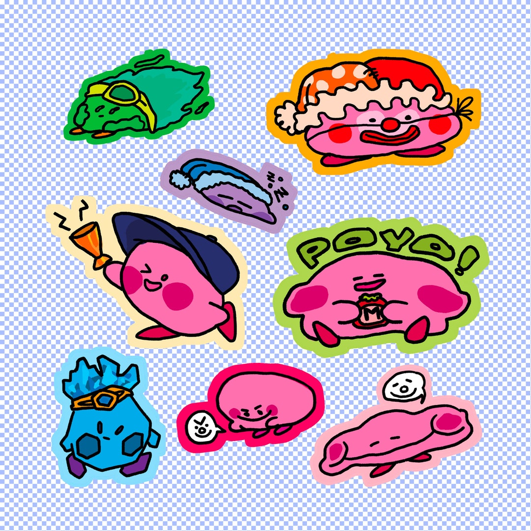 Kirby Stickers - Etsy