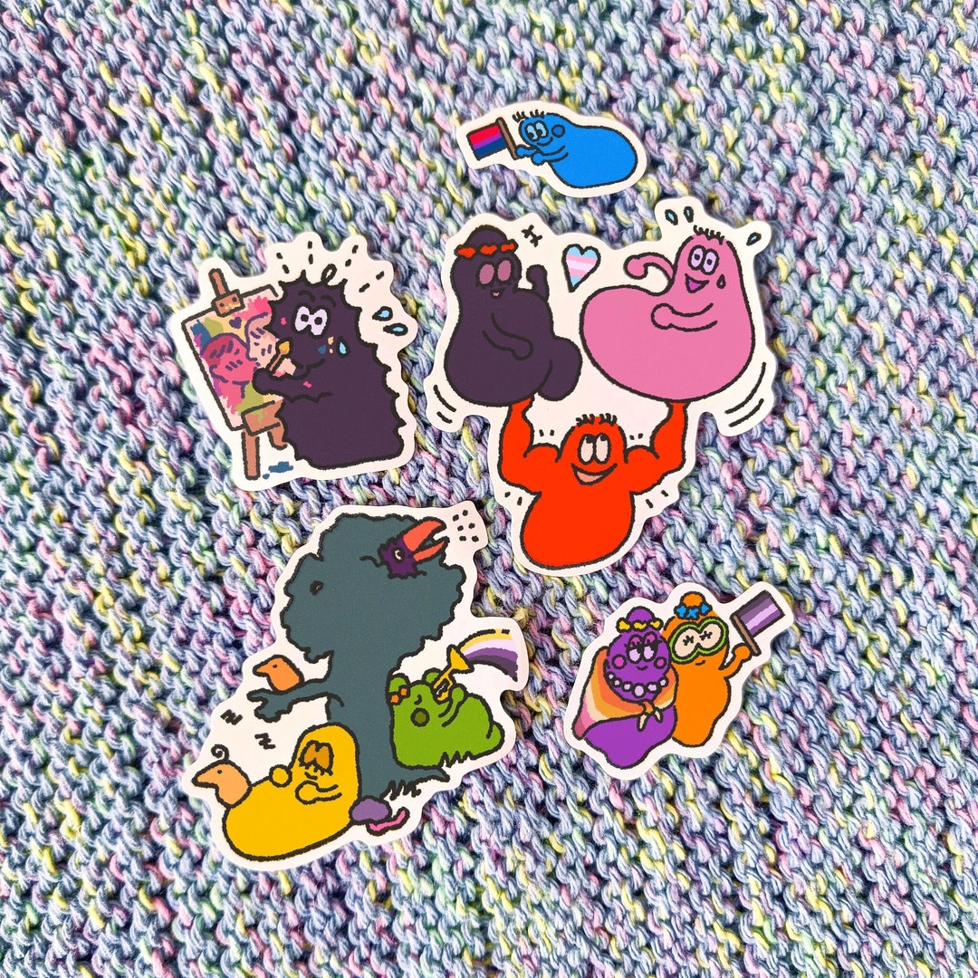 Barbapapa Pride Family Stickers - Etsy
