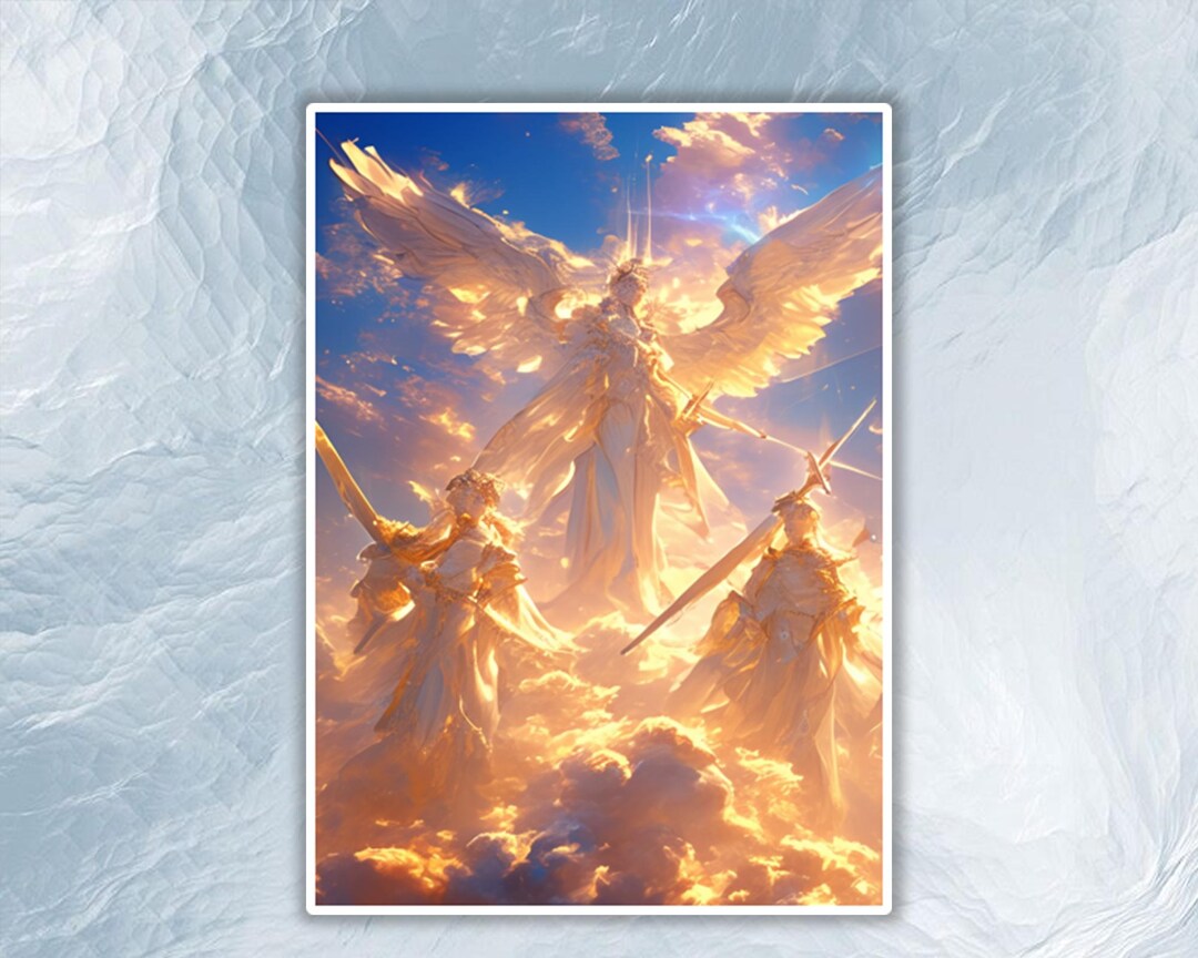 MTG Card Sleeves: White Angel, High-quality Gloss, Perfect for All Tcgs ...