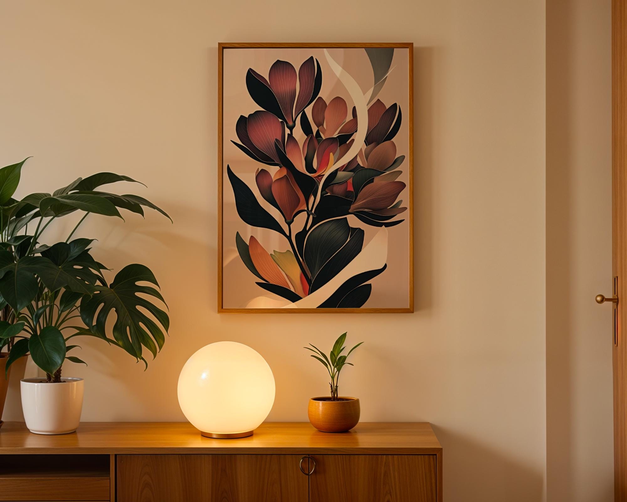 Abstract Botanical Prints, Magnolia Art, Magnolia, Nature Inspired ...