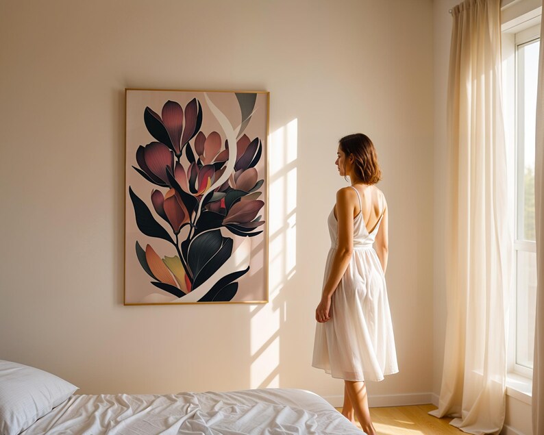 Abstract Botanical Prints, Magnolia Art, Magnolia, Nature Inspired ...