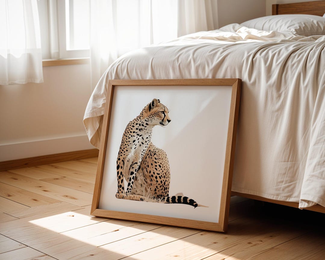 Cheetah Art Print, Trendy Cheetah Poster, Preppy Room Decoration ...