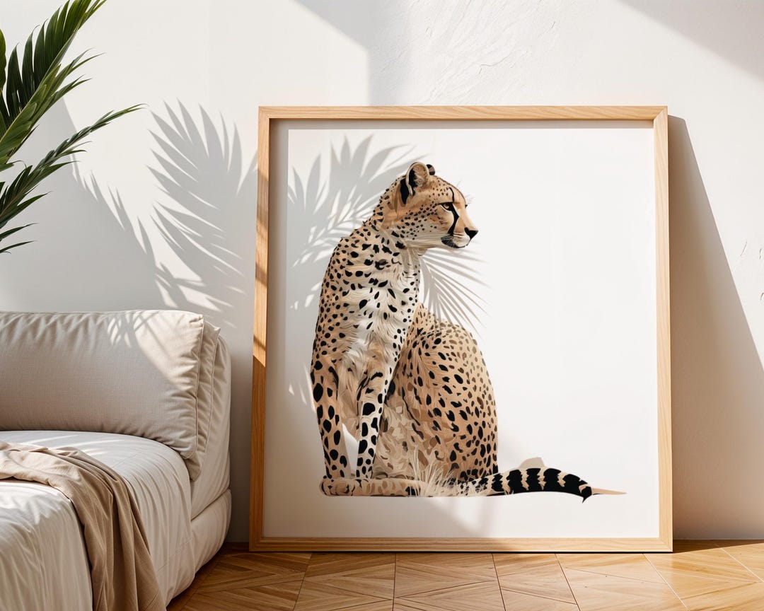 Trendy Cheetah Poster, Preppy Room Decoration, Aesthetic Animal Print ...