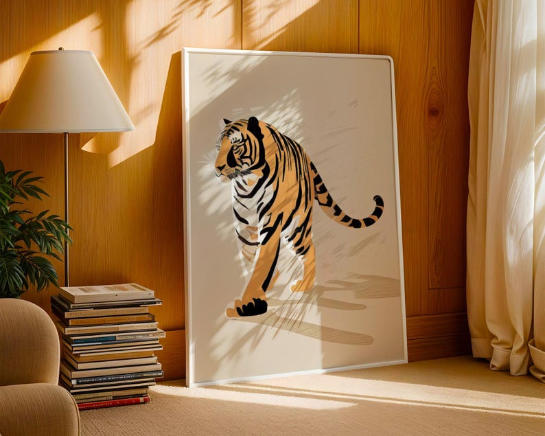 Tiger Poster Trendy, Trendy Tiger Poster, Room Decoration Preppy ...