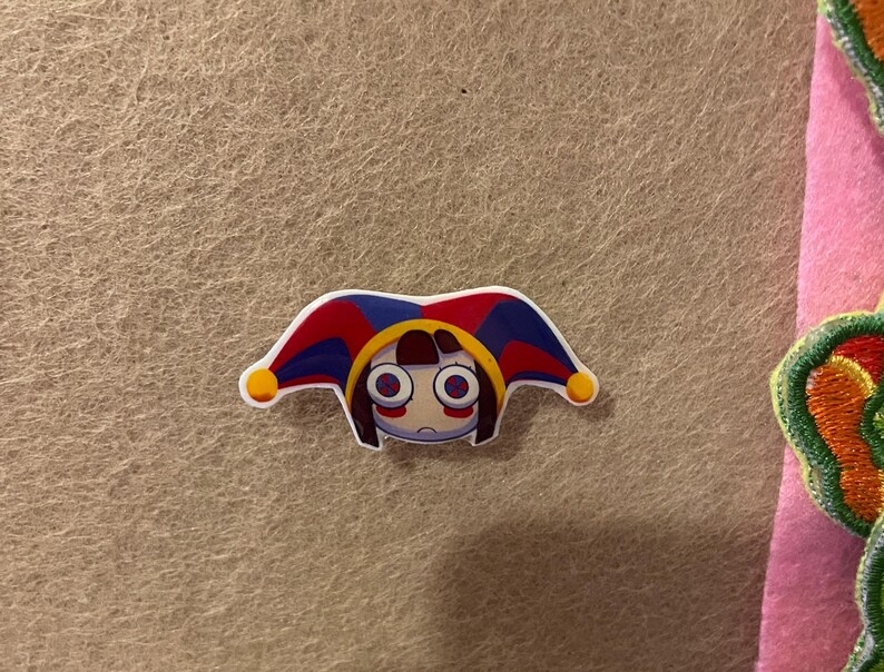 The Amazing Digital Circus Pomni Mini Badge Pin - Etsy