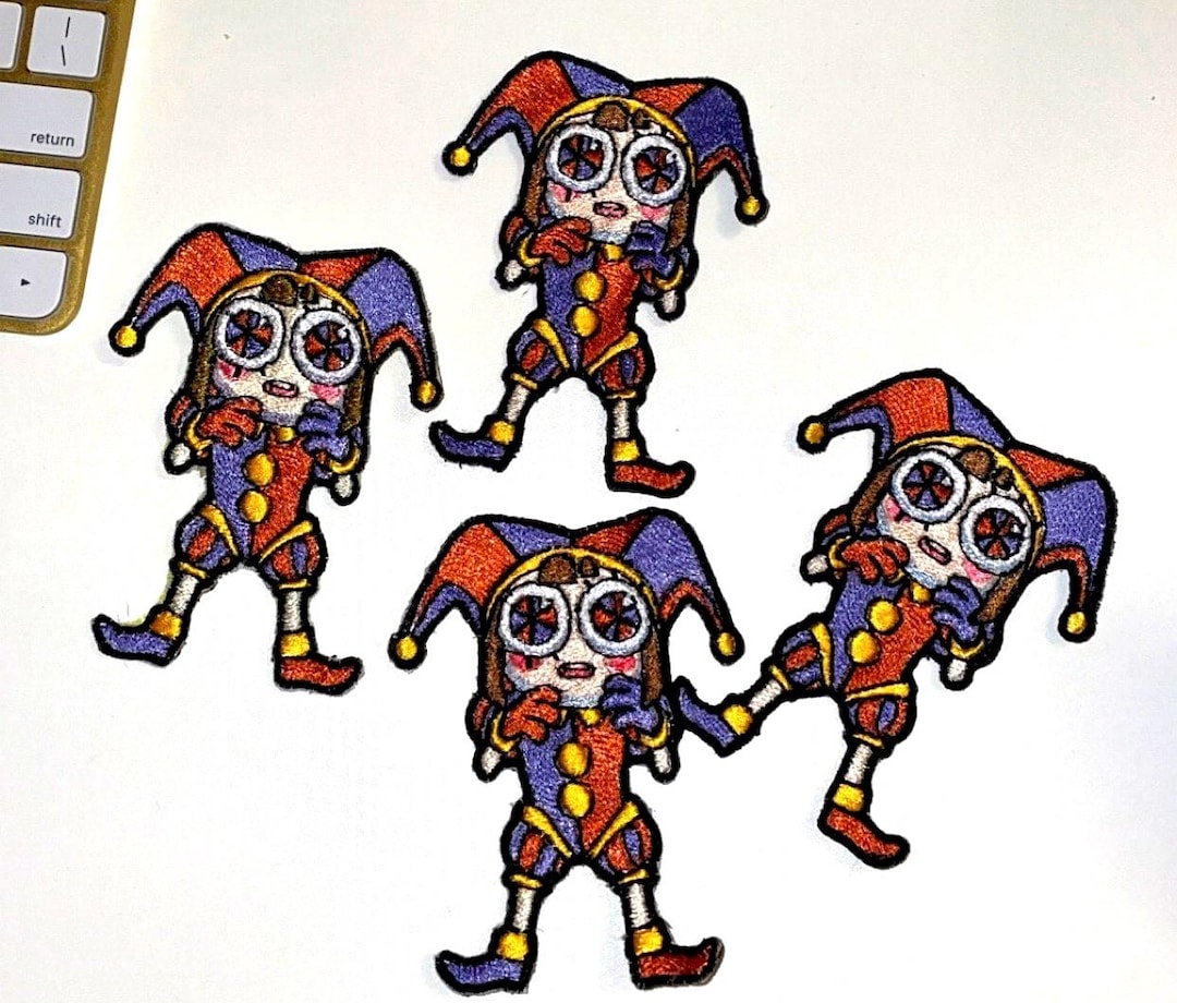 Pomni Patch, Digital Circus Embroidered Jester Sew-on Badge - Etsy