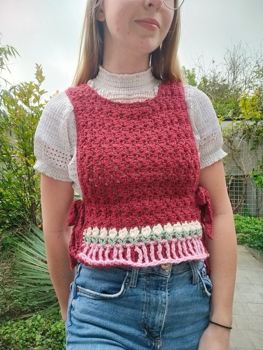 Wrapped in Tulips Cardigan Crochet Pattern, Made to Measure, PDF - Etsy