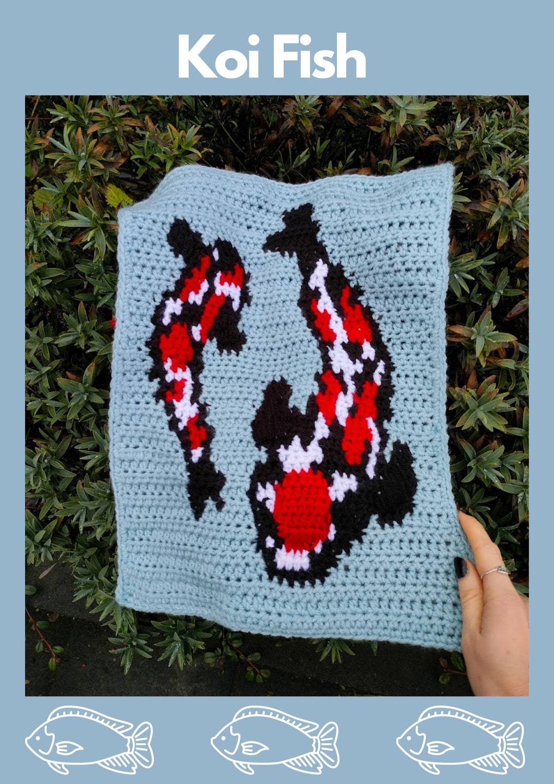 2-in-1 Koi Fish Crochet Pattern - Etsy