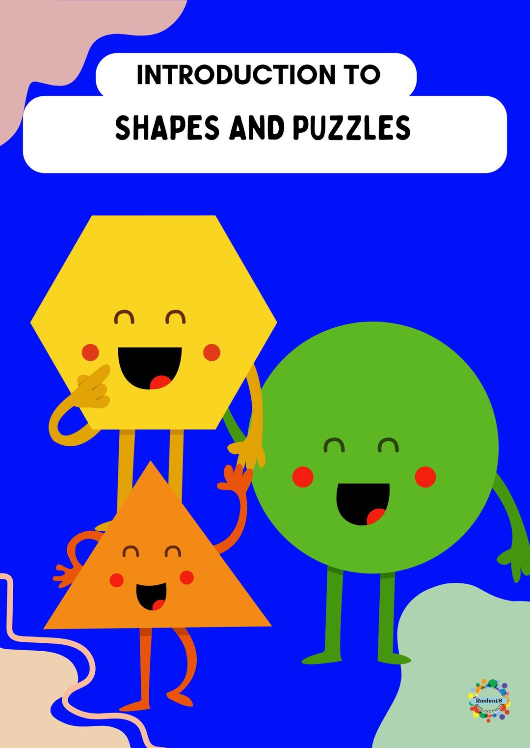 Shapes & Puzzles, Trace, Color, Activity Book, Fun, Printable Pages - Etsy