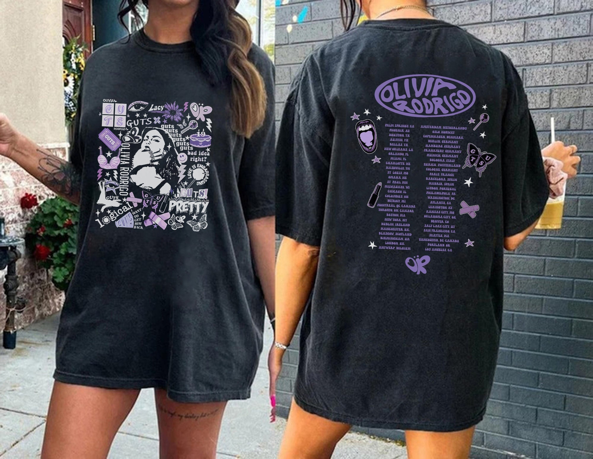 Olivia Rodrigo Guts Shirt, Olivia Rodrigo Guts Merch, Guts Tour 2024 ...