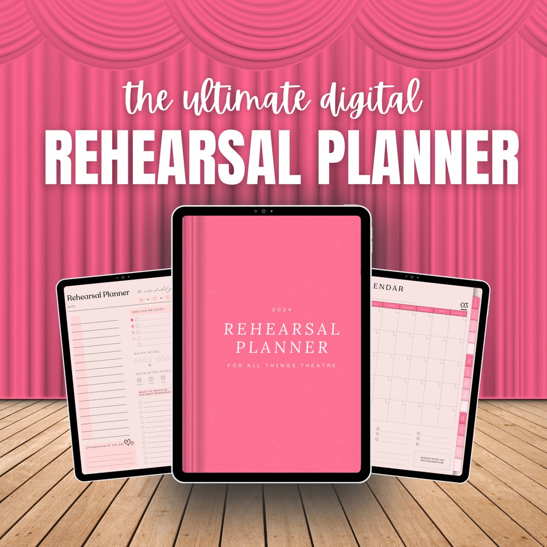 Ultimate Digital Rehearsal Planner for Theatre Digital Download ...