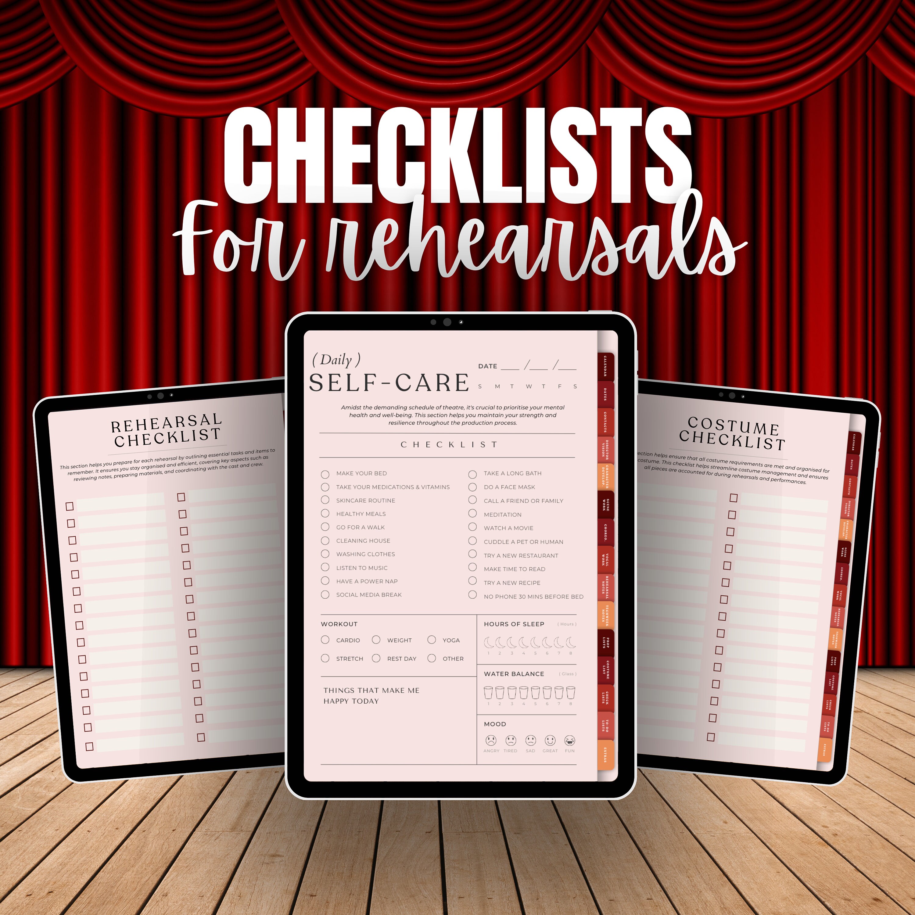 Ultimate Digital Rehearsal Planner for Theatre Digital Download ...