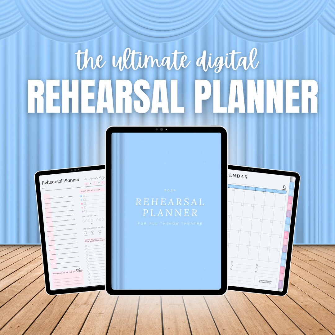 Ultimate Digital Rehearsal Planner for Theatre Digital Download ...