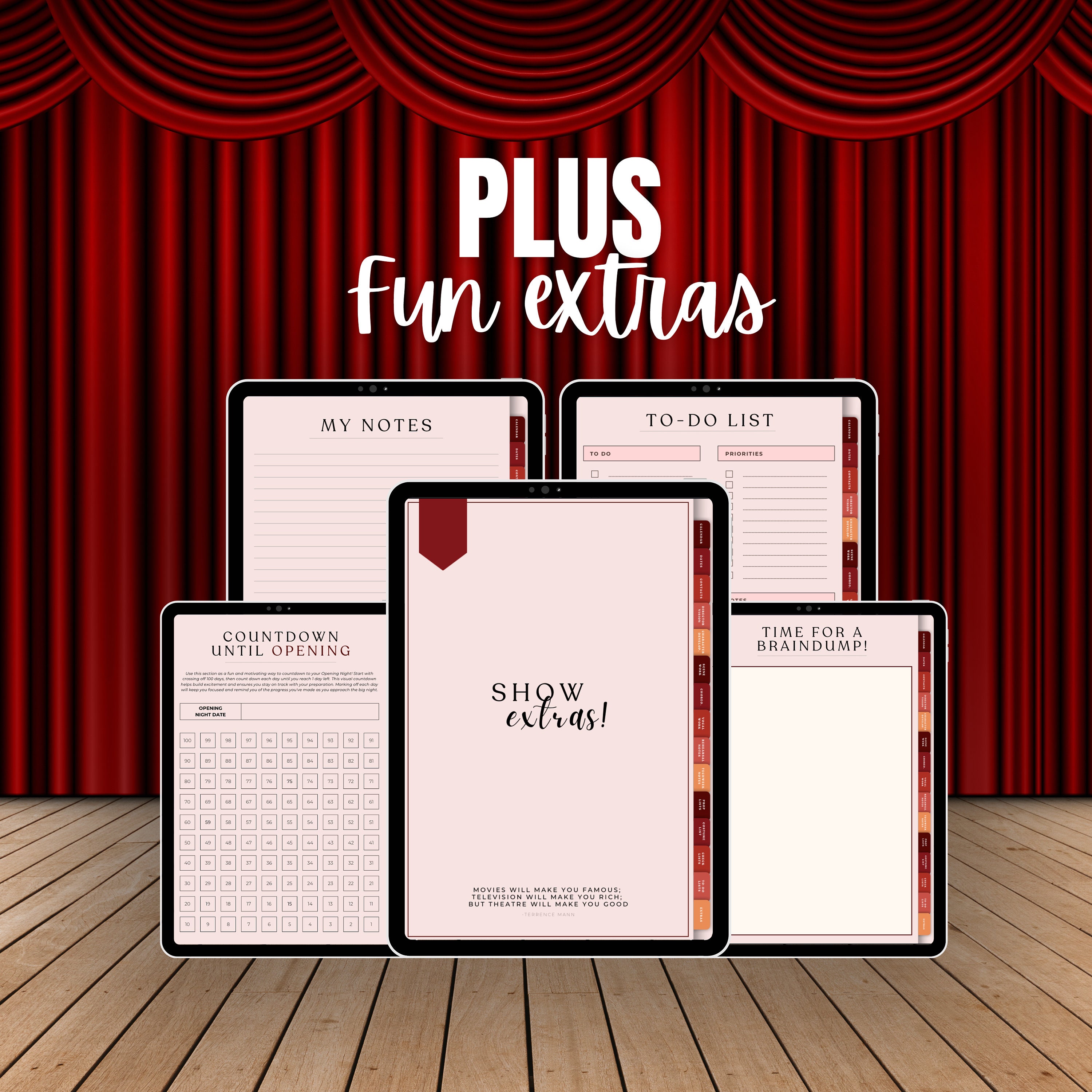 Ultimate Digital Rehearsal Planner for Theatre Digital Download ...