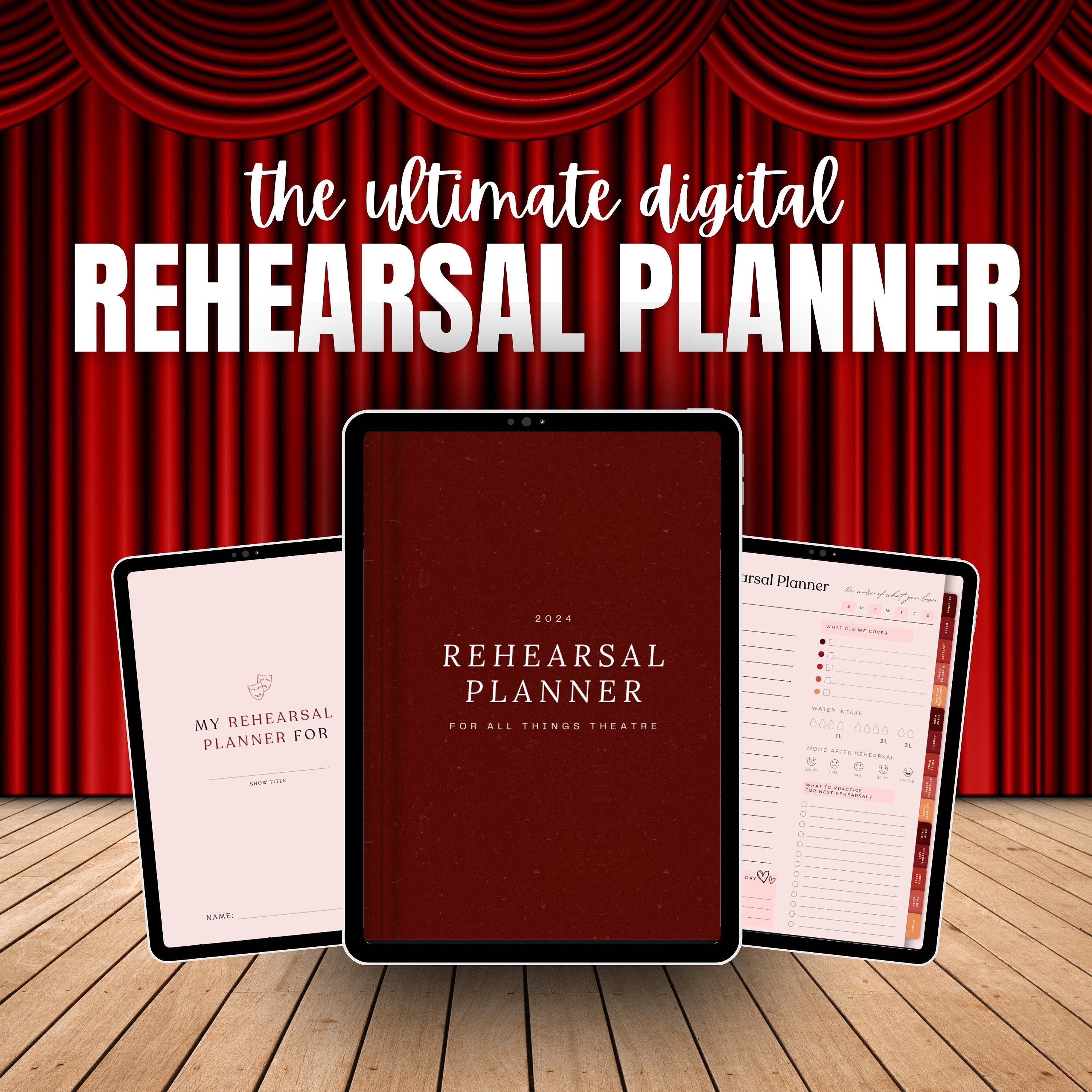 Ultimate Digital Rehearsal Planner for Theatre Digital Download ...