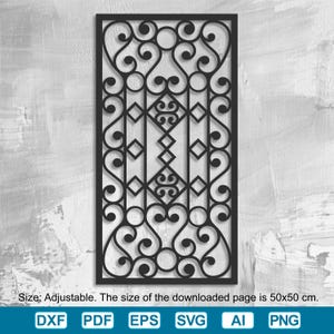 Decorative Panel Dxf Pdf Eps Ai Svg Png Templates Vector Files for ...
