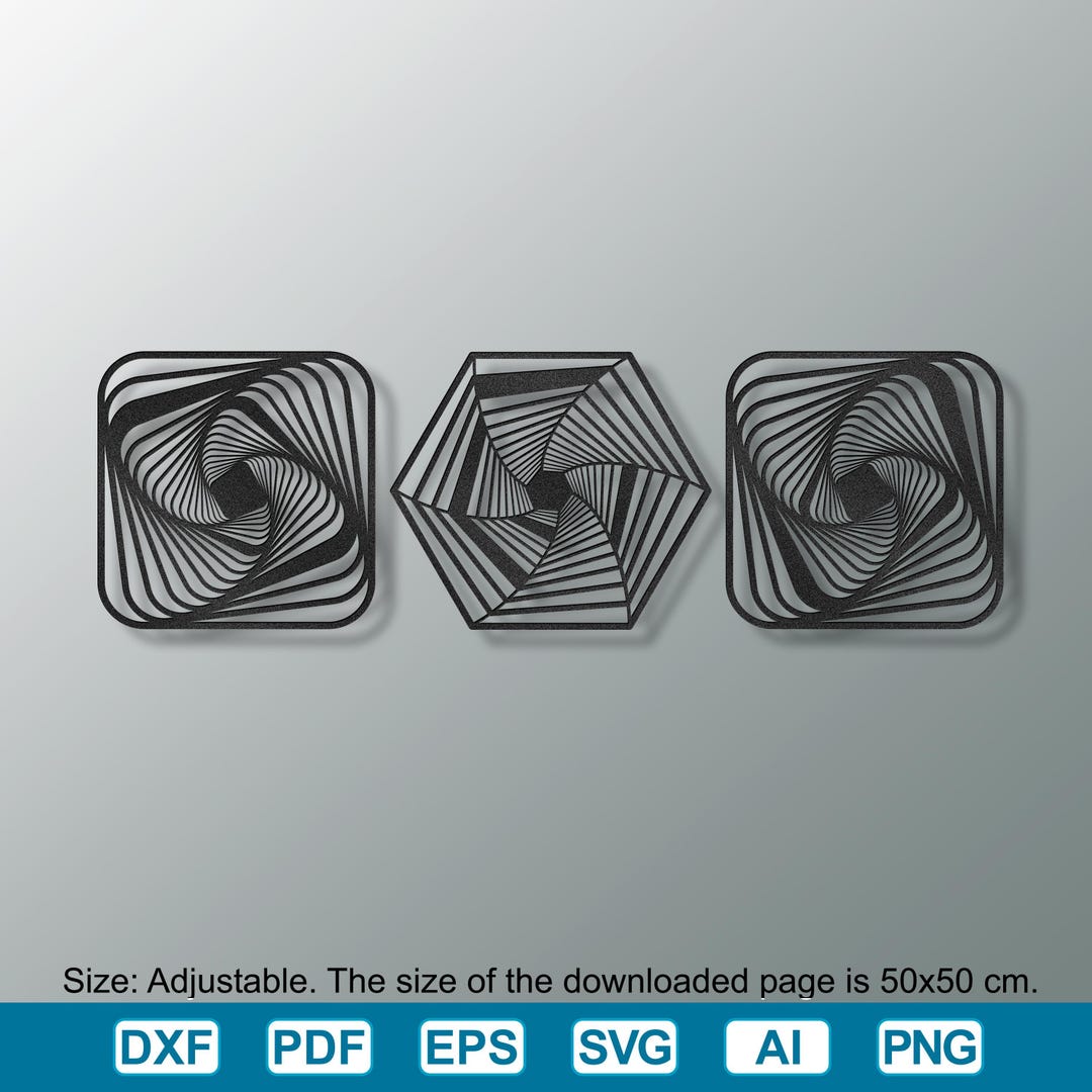 Geometric Laser Cut Wall Art, CNC Files (digital Download) - Etsy
