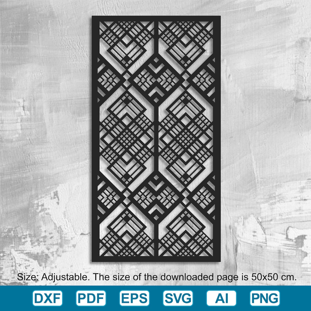 Geometric Pattern Panel Templates Files Dxf Pdf Eps Ai Svg Png Vector ...
