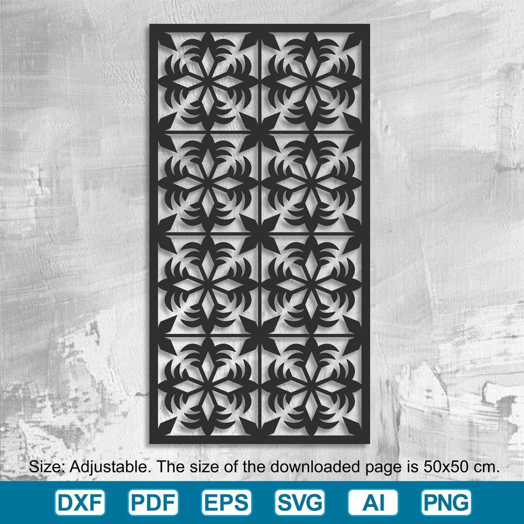 Laser Cut Panel Dxf Pdf Eps Ai Svg Png Templates Vector Files for Laser ...