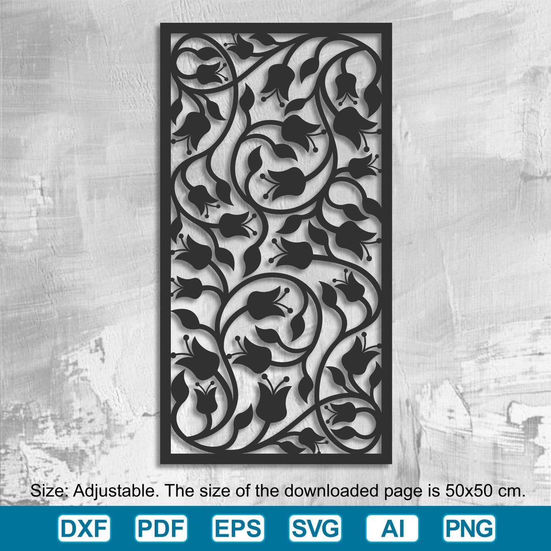 Decorative Panel Dxf Pdf Eps Ai Svg Png Templates Vector Files for ...