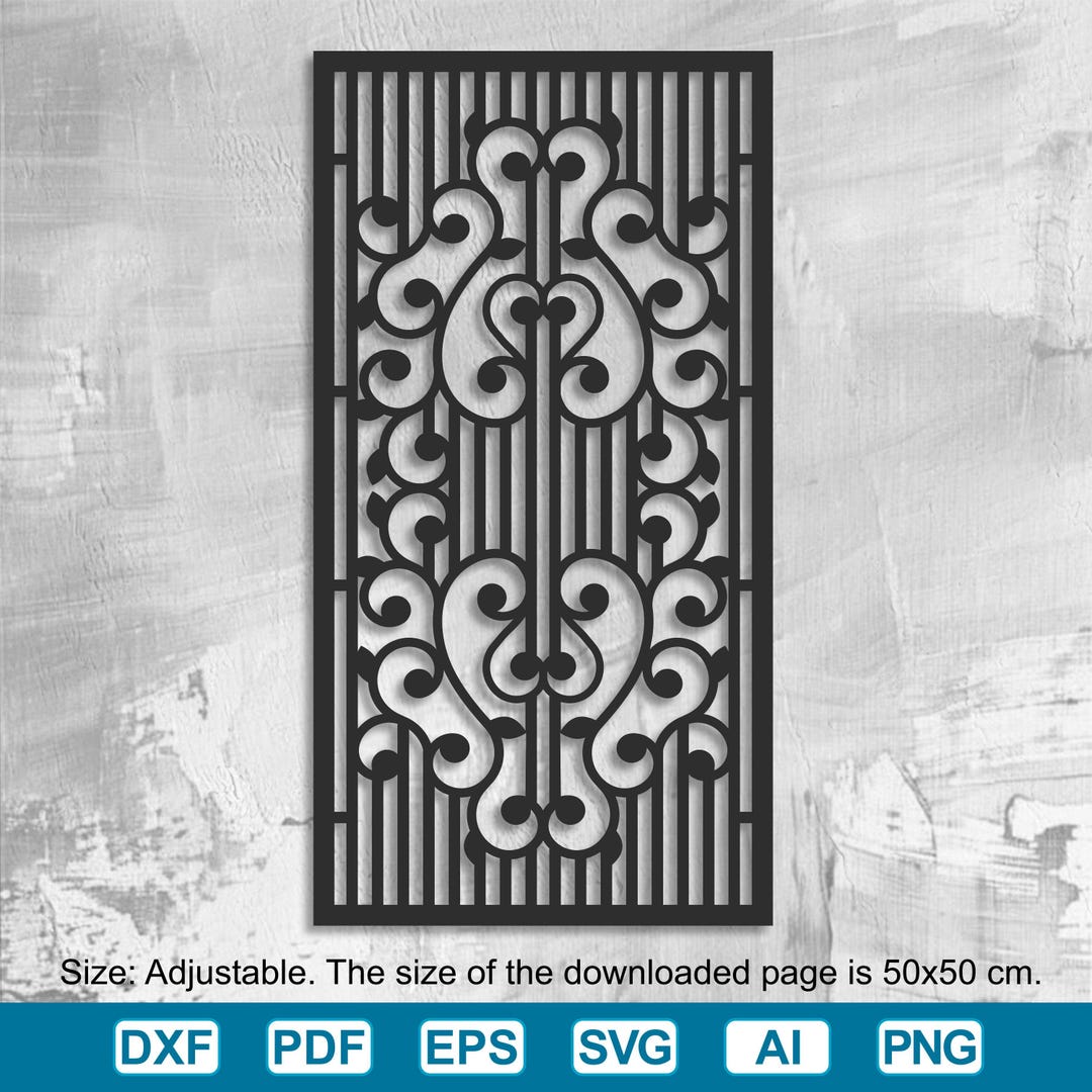 Laser Cut Panel Dxf Pdf Eps Ai Svg Png Templates Vector Files for Laser ...