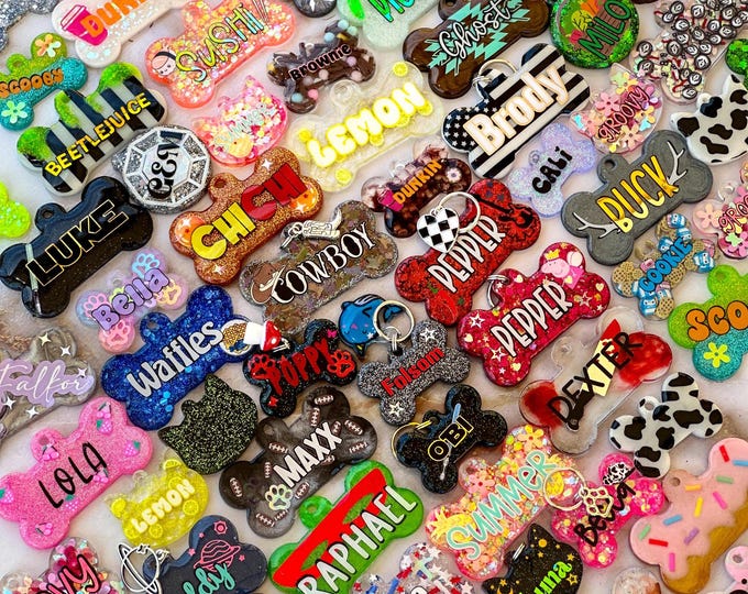 Design Your Own Custom Pet Tag Personalized Pet ID Tag Handmade Gift ...