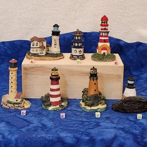 Miniature Lighthouse Home Décor, Under 3 Inch Lighthouses, Gift for Dad ...