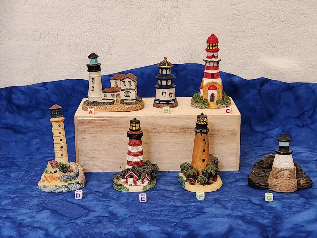 Miniature Lighthouse Home Décor, Under 3 Inch Lighthouses, Gift for Dad ...