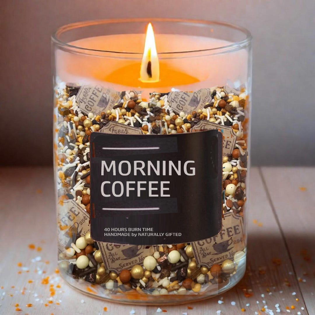 Sprinkle Coffee Soy Wax Candle Coffee Scented, Perfect Gift for Coffee ...